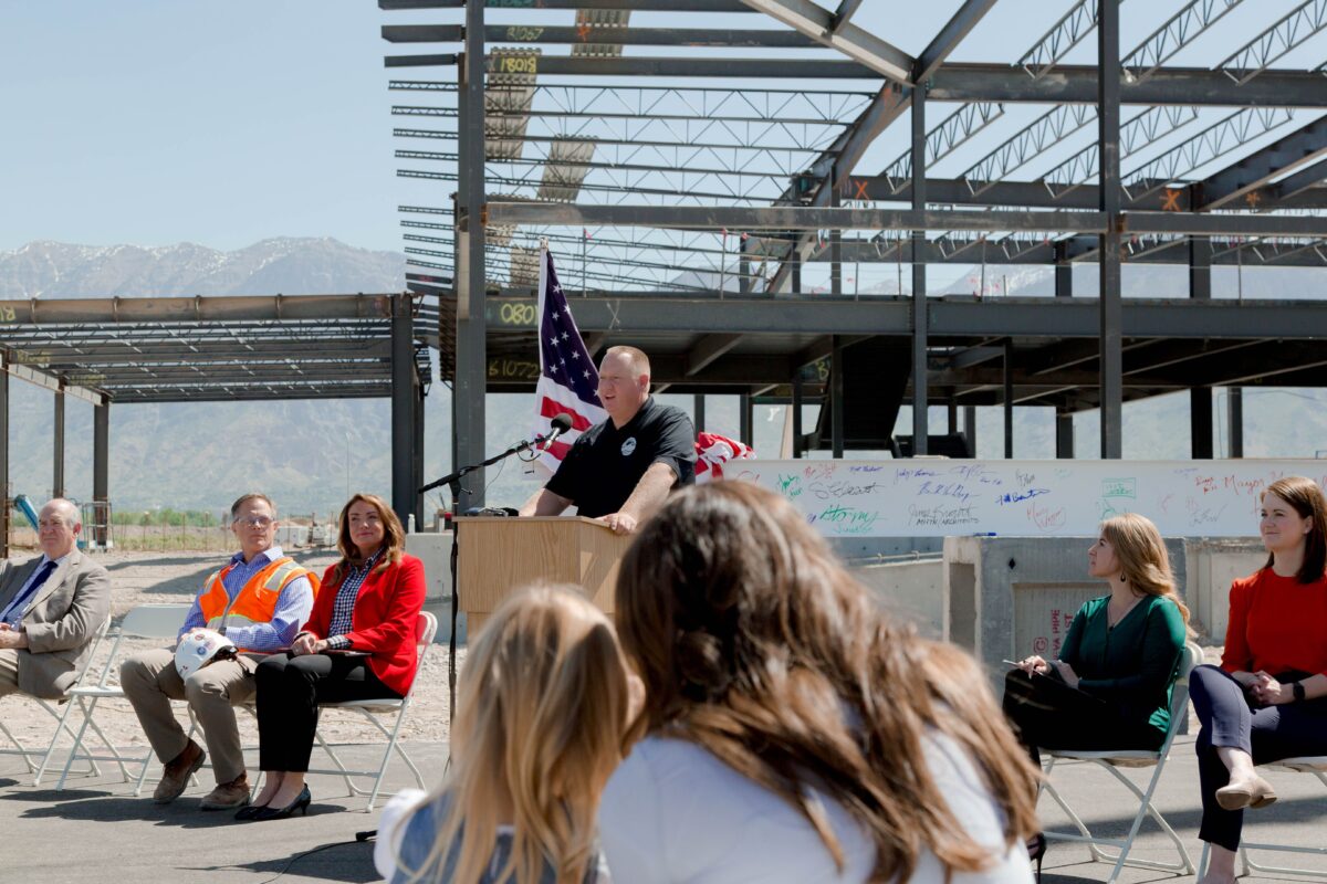 Provo celebrates traditional topping-off party for new airport terminal ...